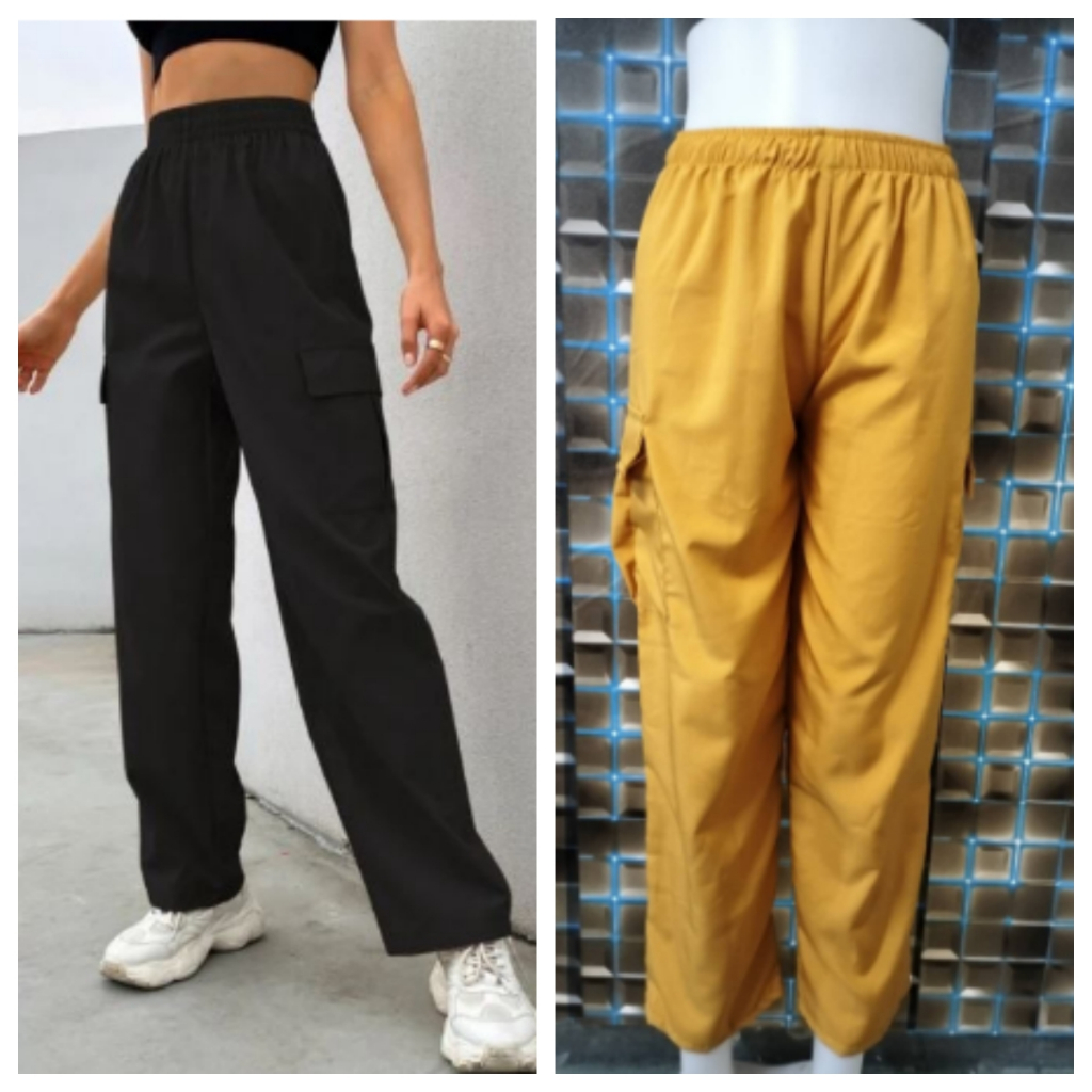 BUY 1 TAKE 1 Cargo Pants/Taslan Fabric Jogger Pants with 2 pocket Free ...