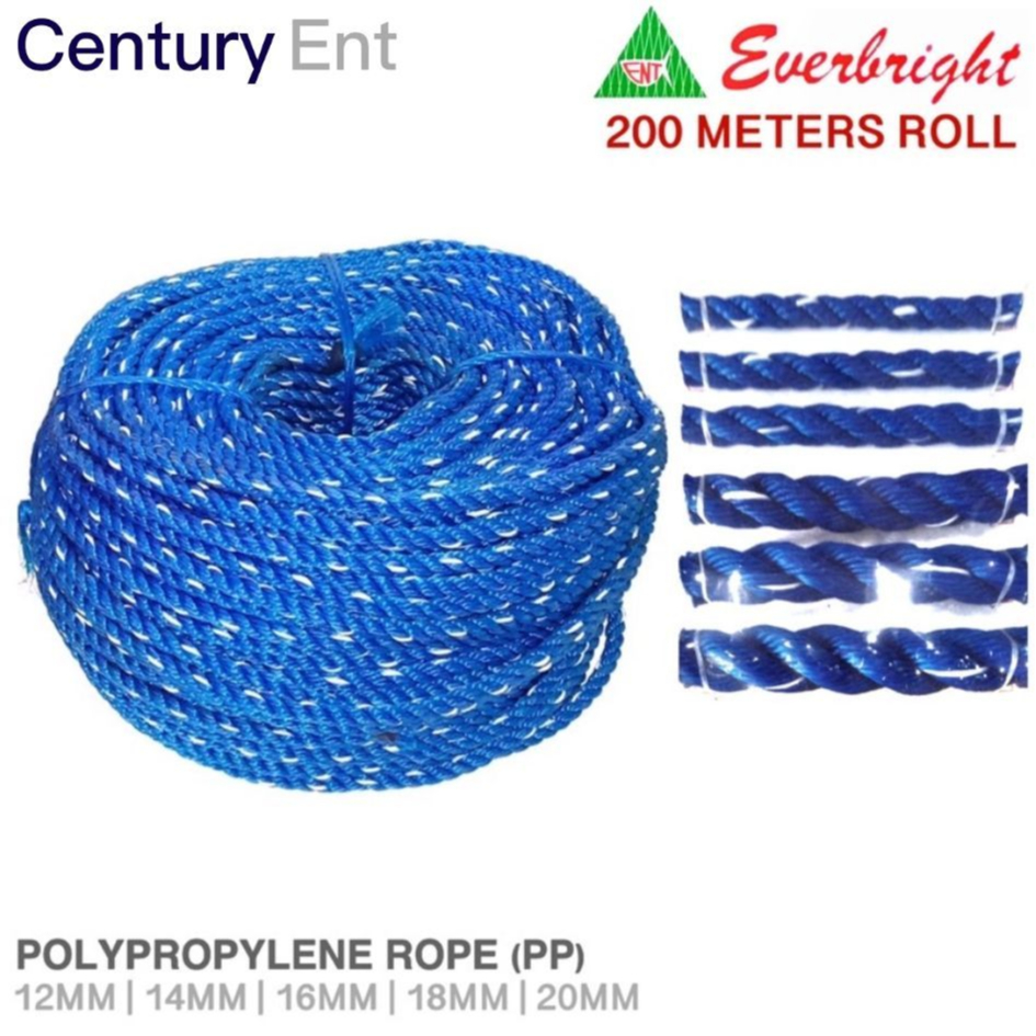 200Mtrs | 12MM-20MM | ENT Skyline Polypropylene PP Rope | Fishing ...