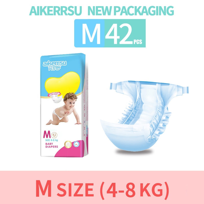 AIKERRSU Breathable Baby Disposable Diapers Magic Tape and Pullups ...