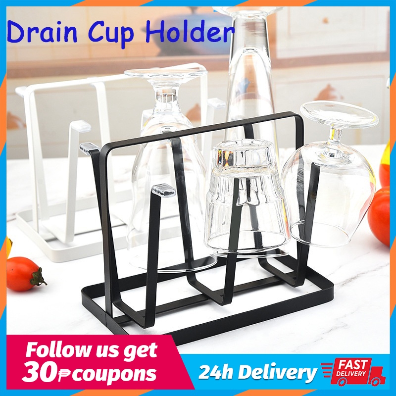 Glass Holder Glass Cup Rack Draining Drying Water Mug Draining Drying ...