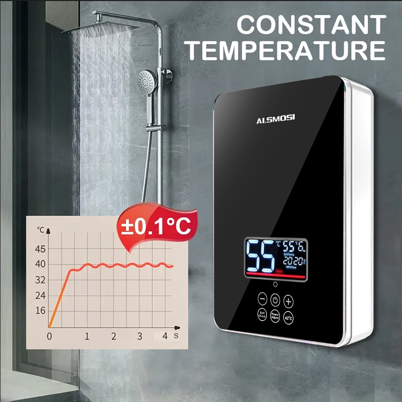 Water Heater Set 6000W Home Multi Point Shower heater 3 Seconds Quick ...