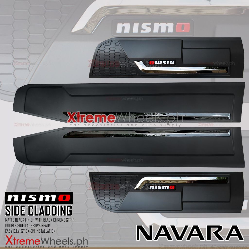 Navara VE VL EL Pro4x 2016 to 2025 4pcs 8inch Side Door Moulding ...