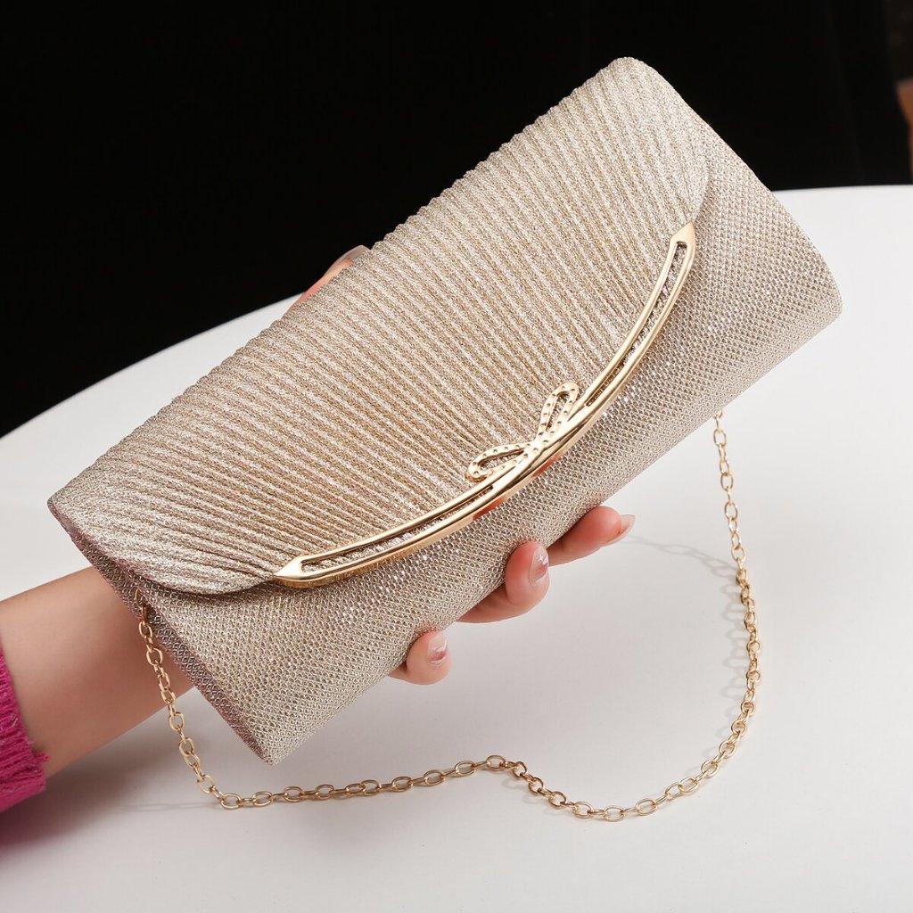 MJ&AJ Women Leather Beads Wedding Bridal Evening Party Lady Clutch ...