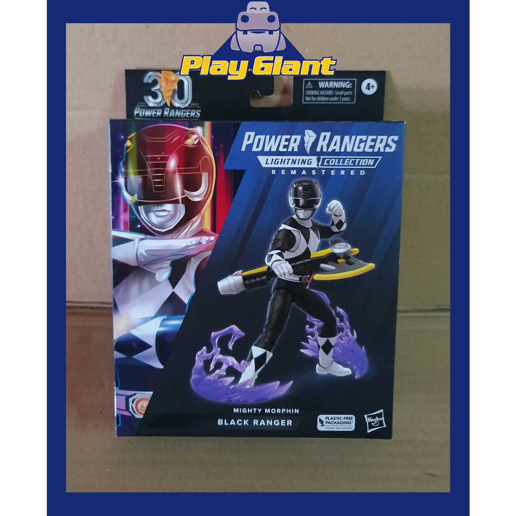 Power Rangers Lightning Collection Remastered Mighty Morphin Black ...