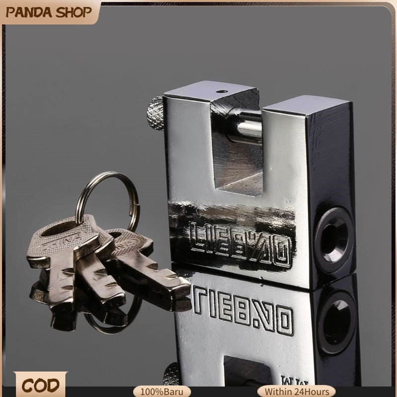 90mm Rectangle Padlock With Keys Stainless Steel Heavy Duty Door Lock ...