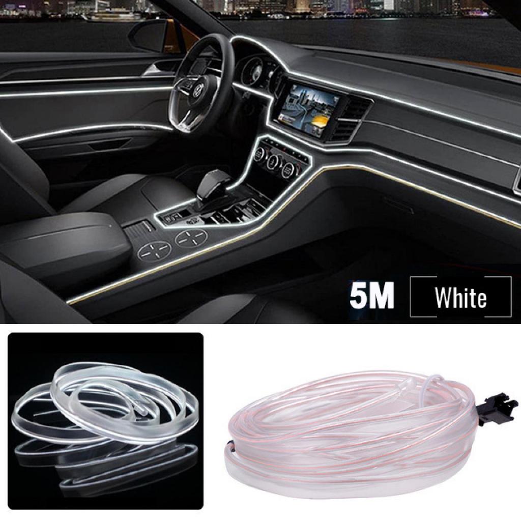 5M Car Interior Atmosphere Light Strip Car LED Decorative Strip Auto ...
