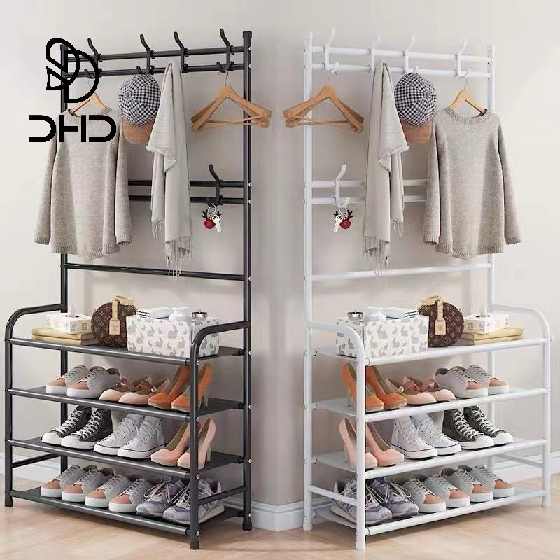 Good quality Multifunction shoes Rack organizer simple Floor Coat Rack ...