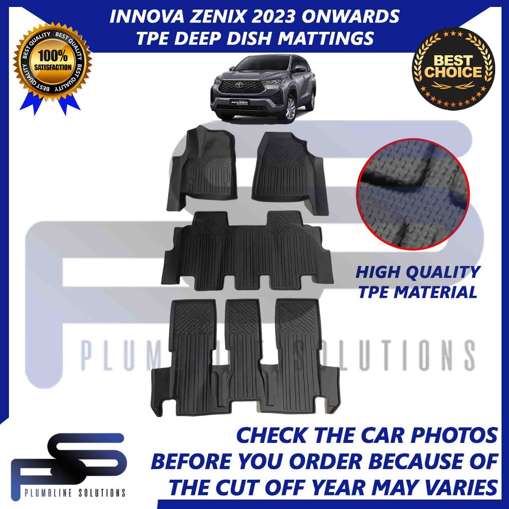TPE / 5D Diamond High Quality Car Deep Dish Matting for Toyota Innova ...