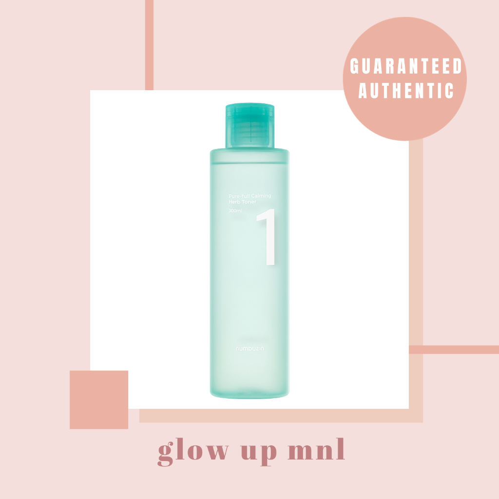 Numbuzin No.1 Pure-full Calming Herb Toner 300ml / 100ml | Shopee ...