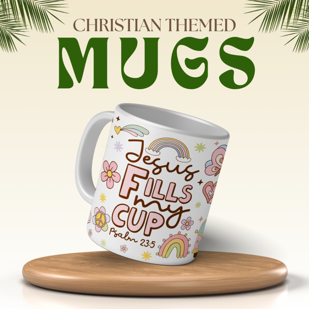 Bible Verse / Christian Themed Mug Wrap design with free mug box ...
