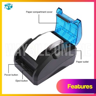 58H Receipt Printer (Bluetooth/USB) 58MM Printer POS Mini Printer with ...