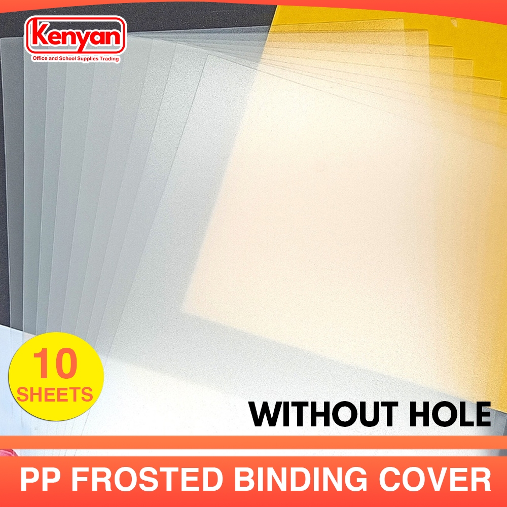 10pcs Binding Cover PP Semi Clear A5/B5/A4 Size Officom Brand | Shopee Philippines