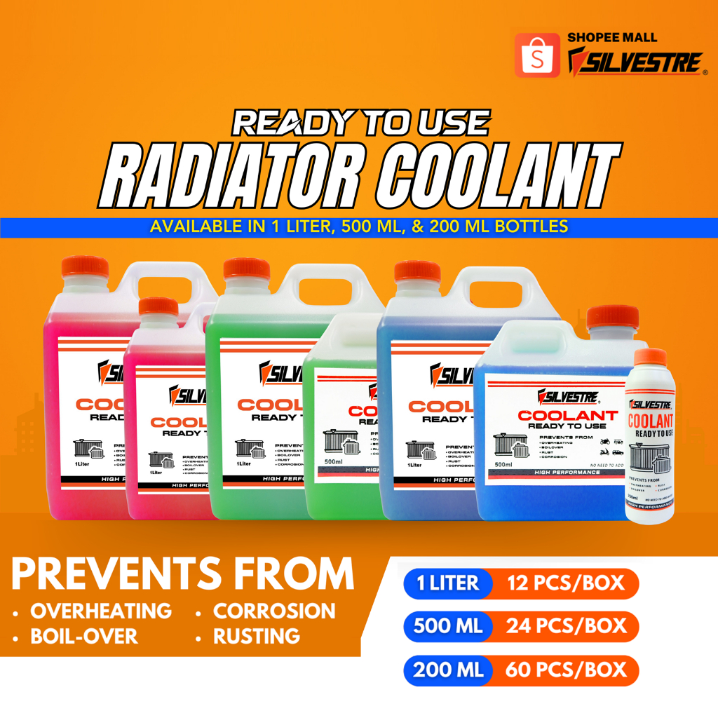 SILVESTRE 1 Box Radiator Coolant (1L, 500ml, 200ml) High Performance ...
