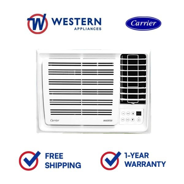 Carrier 1.0HP Compact Inverter, Window Type Air Conditioner ...