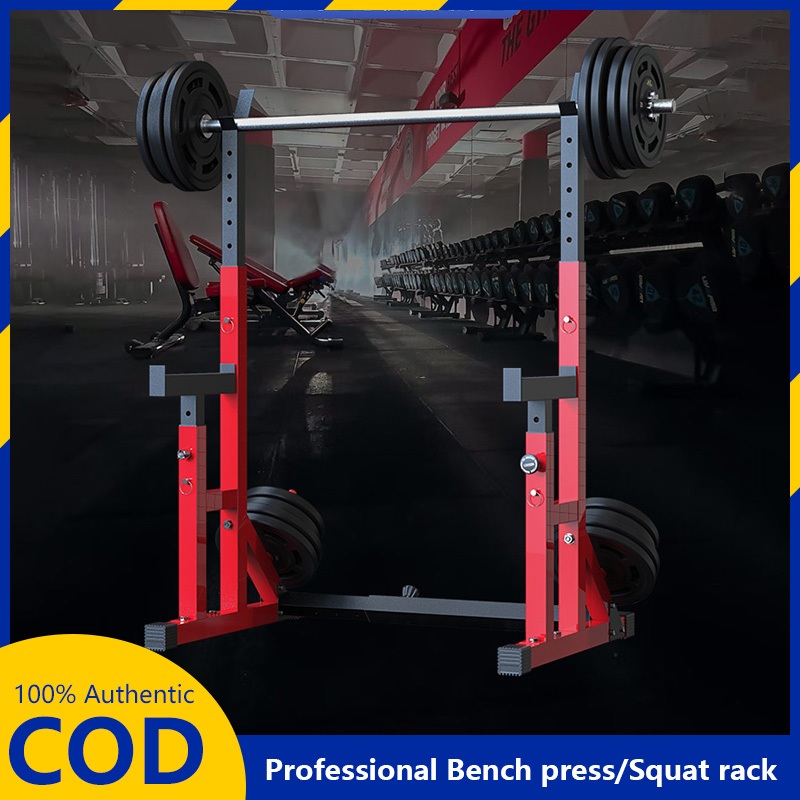 MIKING Bench Press Rack Weightlifting Bench Barbell Rack Home ...