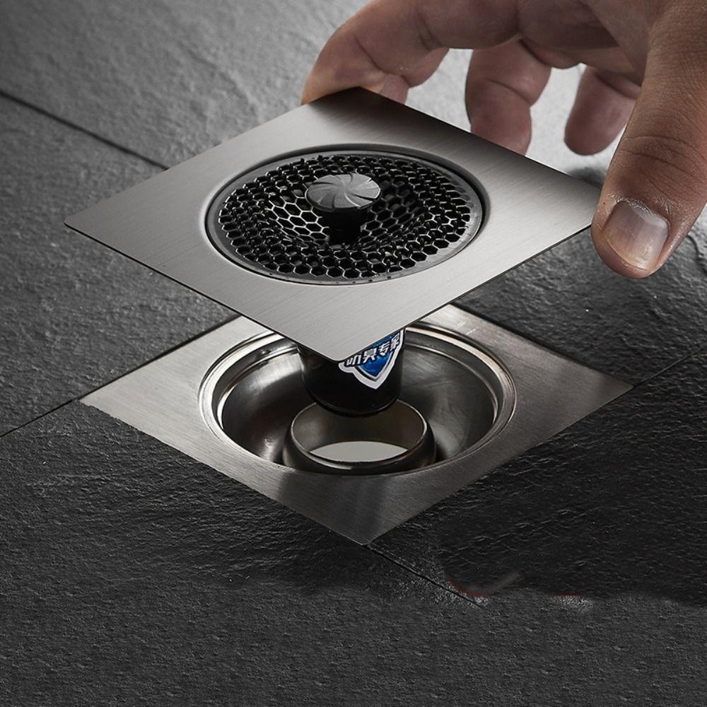 Bathroom Floor Drain, Anti Odor Large Outfall Drain Cover, Useful ...