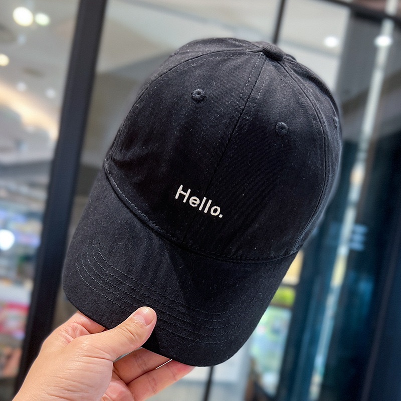 RAINBOWCO Hello Korean Baseball Cap Unisex Fashion Cap For Men And ...