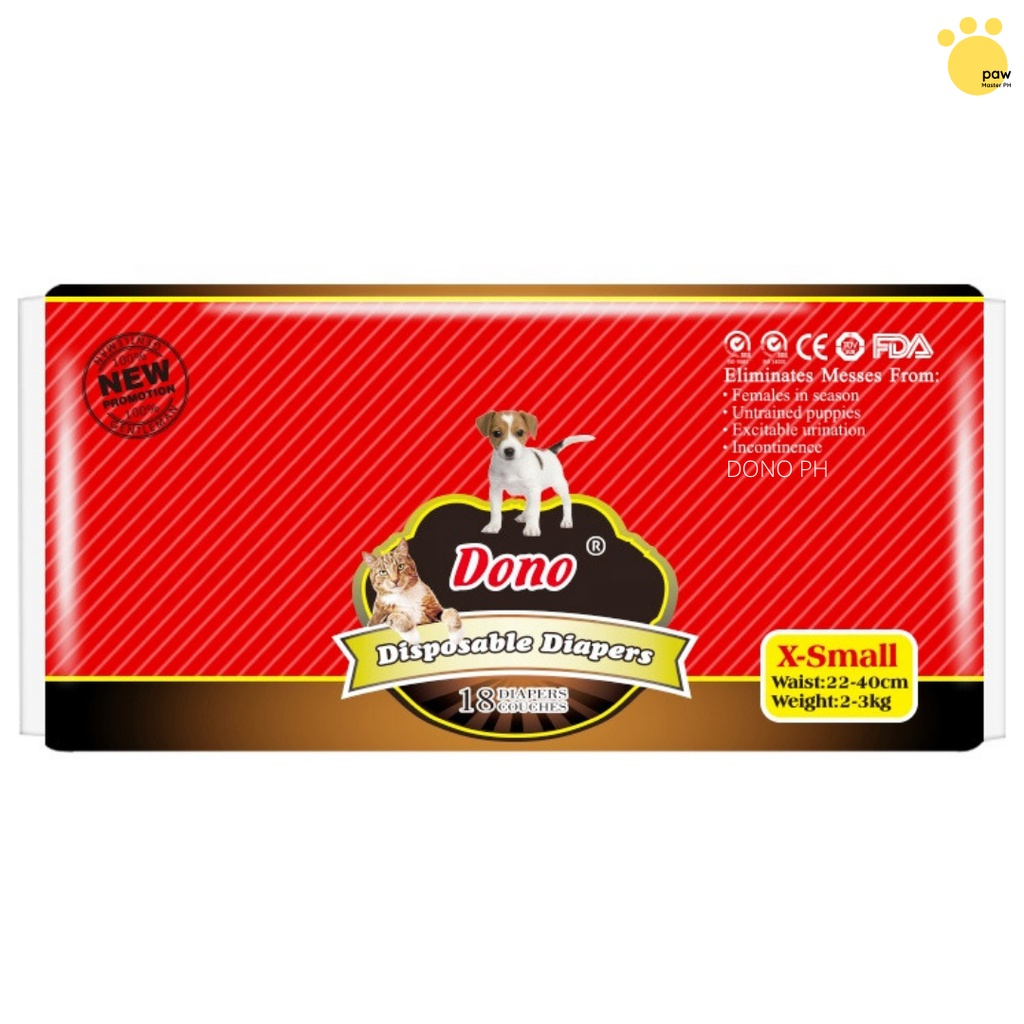 Dono Disposable Dog Diaper - XS - Female Diaper XS | Shopee Philippines