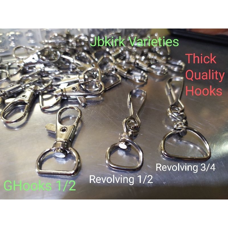 Quality Hook for ID's Quality & Thick, Revolving & G-Hook 1/2" and 3/4 ...