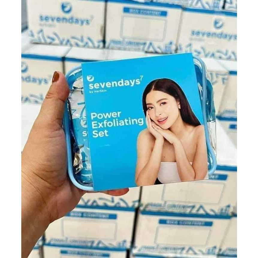 SEVEN DAYS POWER EXFOLIATING SET | Shopee Philippines