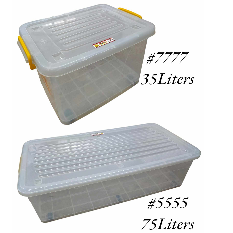 STORAGE BOX 35L,75L J&T Master box CLEAR Storage box No.7777/5555 ...