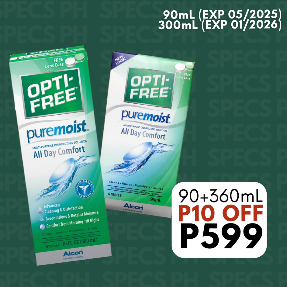 Alcon Opti-Free Pure Moist Contact Lens Solution (90/300mL per BOTTLE ...