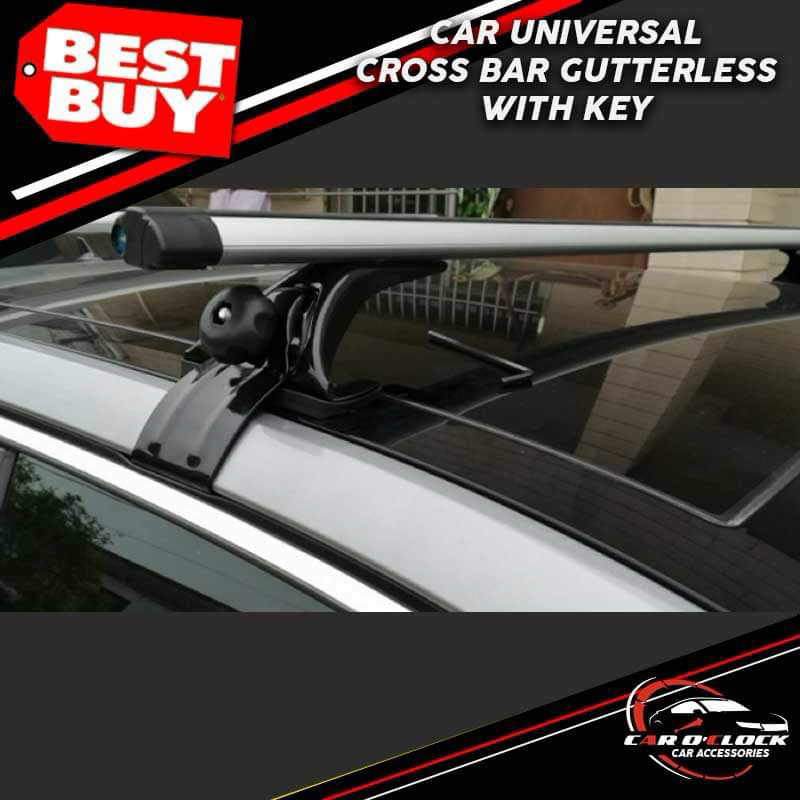 Car Universal Cross Bar Gutterless with Key | Shopee Philippines