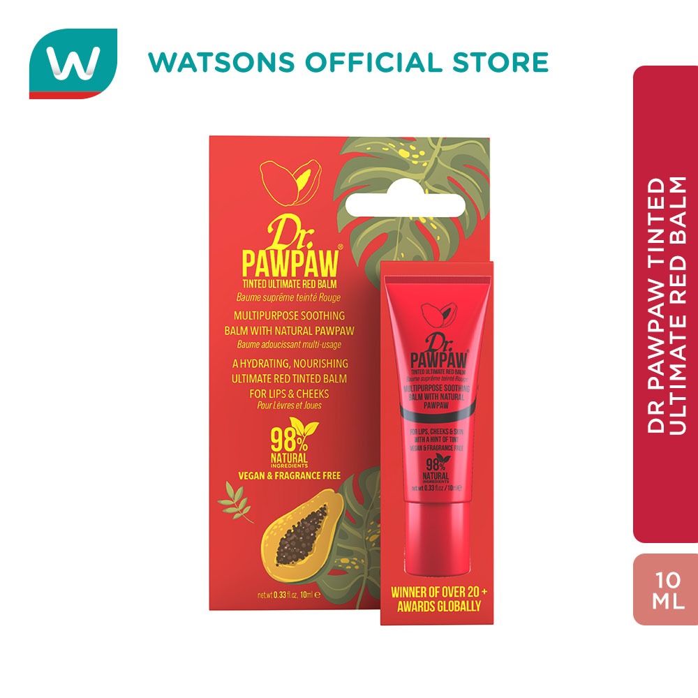 DR PAWPAW Tinted Ultimate Red Balm 10ml | Shopee Philippines
