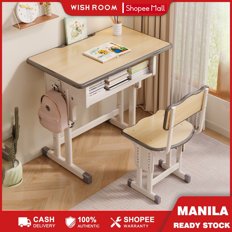 Wishroom Student desk and chair set for school home Height adjustable ...