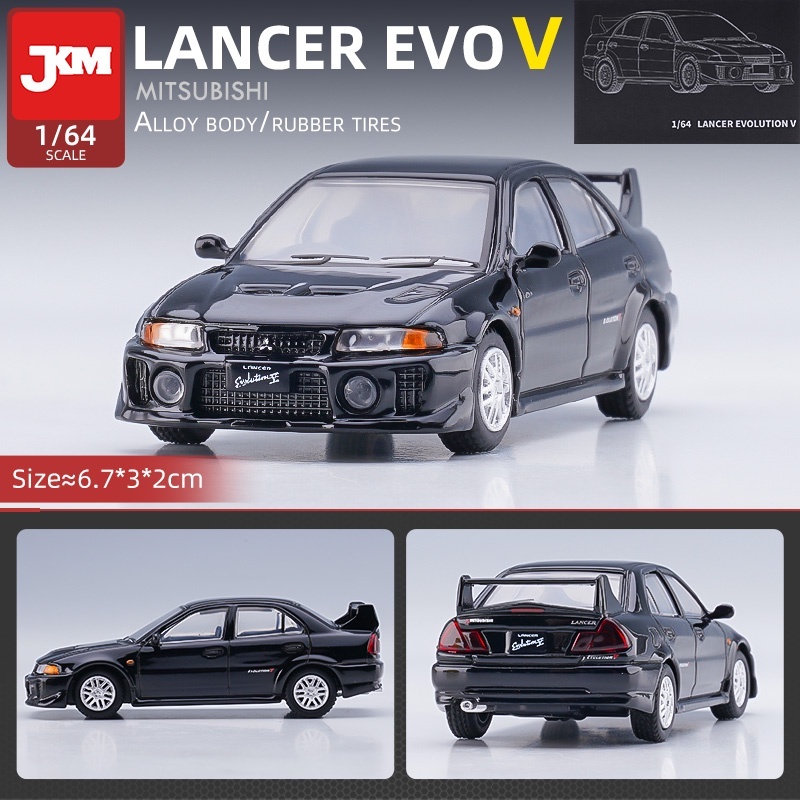 JKM 1:64 Scale MITSUBISH EVO 1 2 3 4 5 6 7 8 9 10 Lancer Evolution ...