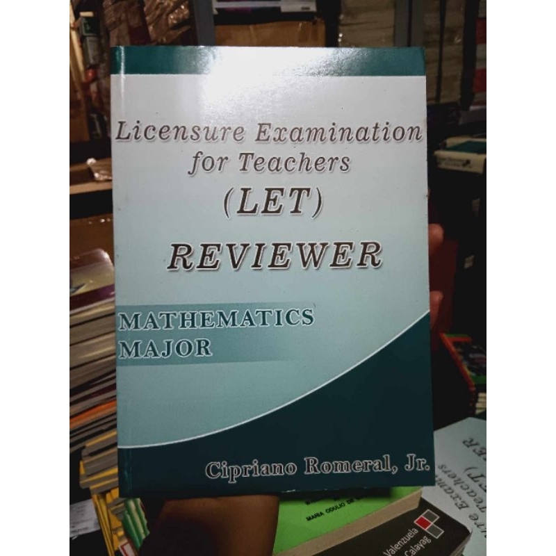 Licensure Examination for Teachers (LET) REVIEWER MATHEMATICS MAJOR by ...