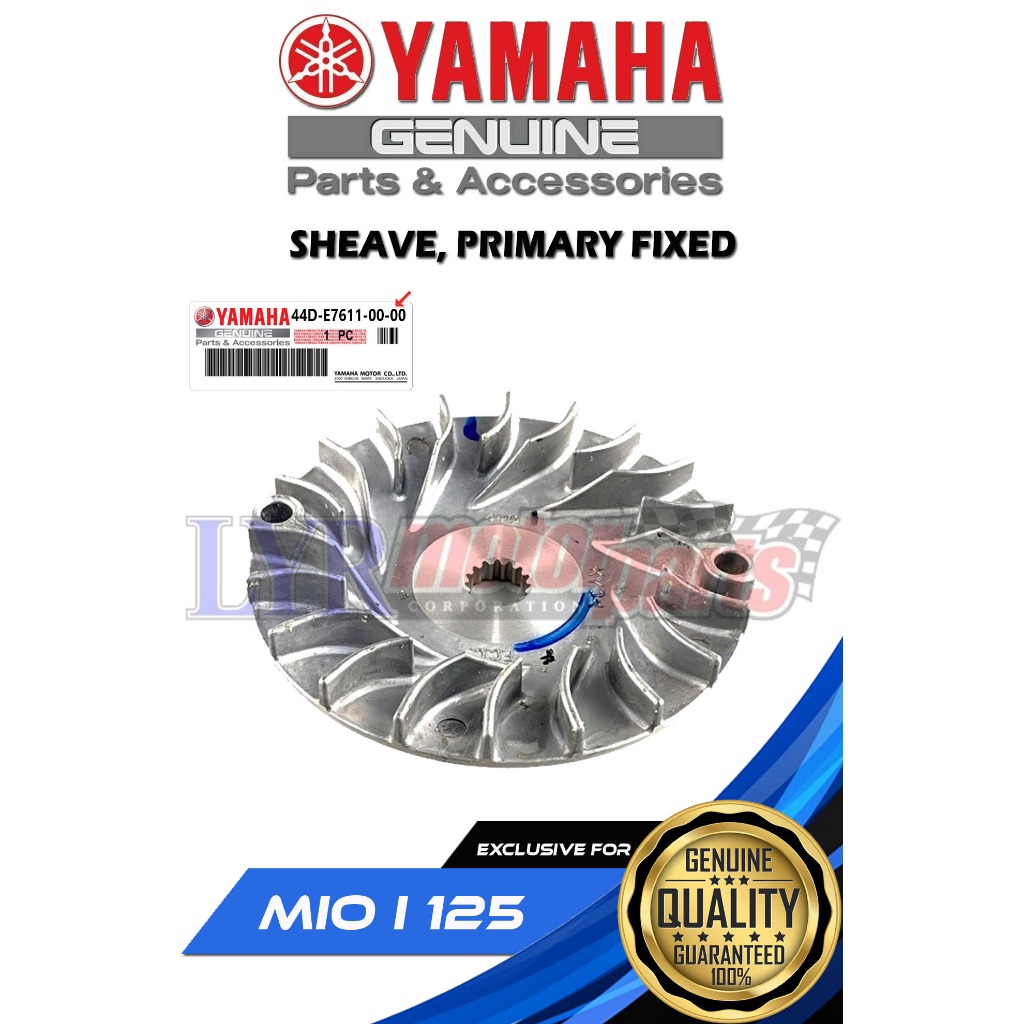 YAMAHA GENUINE SHEAVE PRIMARY FIXED FOR MIO I 125, MIO GEAR 125 ( 44D ...