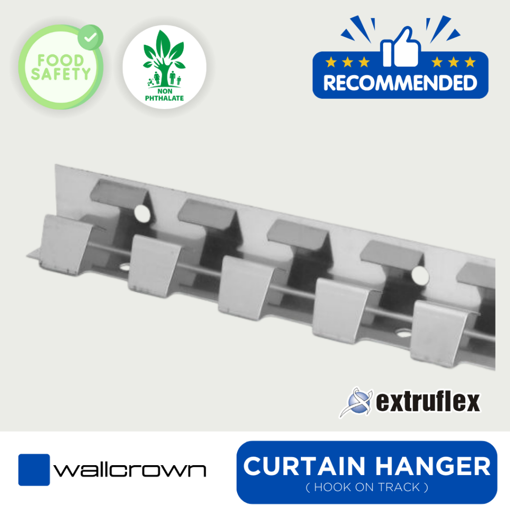 Extruflex PVC Strip Curtain Hanger (1 Meter) clips not included ...