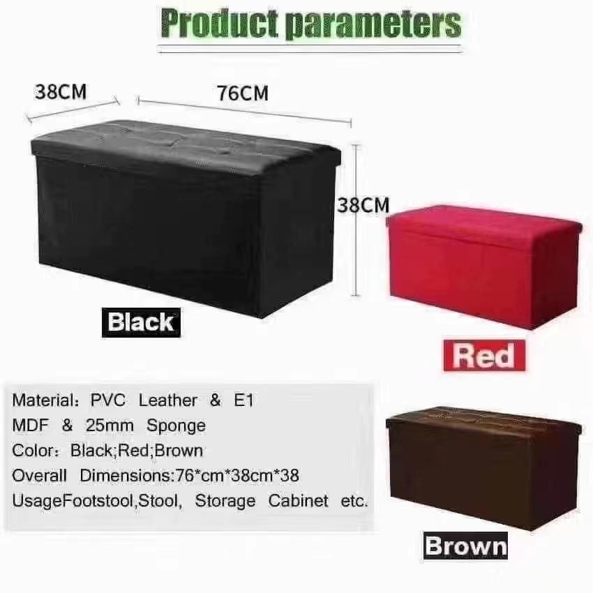 BUY 1 TAKE 1 Multfunctional Foldable Ottoman Storage Foot Stool ...