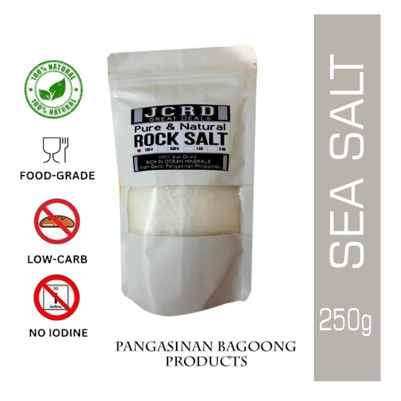Rock Salt Pangasinan 250g | Shopee Philippines
