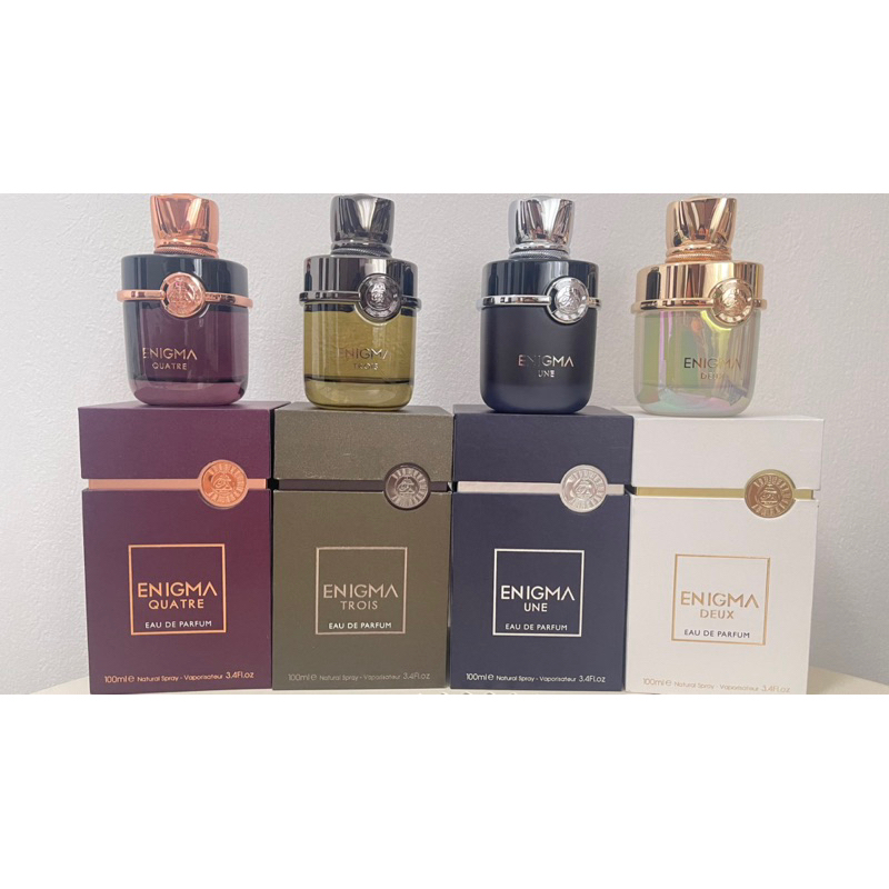 ENIGMA UNE /ENIGMA DEUX/ENIGMA TROIS/ENIGMA QUATRE by Fragrance World ...
