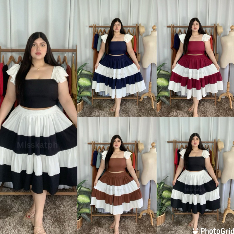 PLUS SIZE: SHARON HOLIDAY COORDINATES | Shopee Philippines