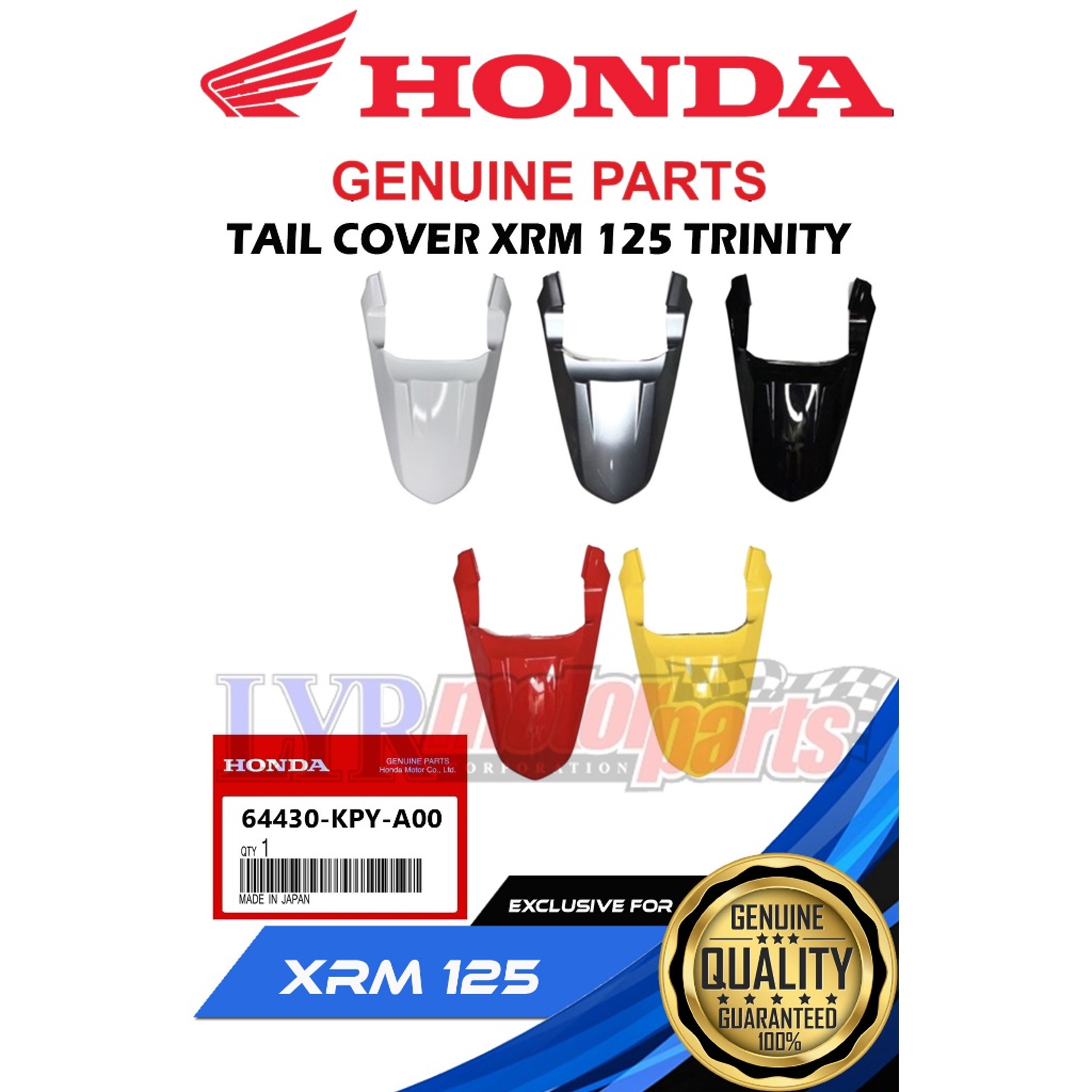 HONDA GENUINE TAIL COVER FOR XRM 125 TRINITY ( 64430-KPY-A00 ) | Shopee ...