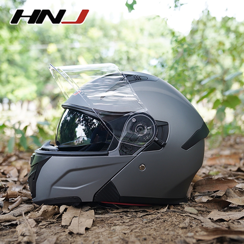 HNJ YM-629 Modular Helmet Full Face Motorcycle Dual Visor Unisex ...