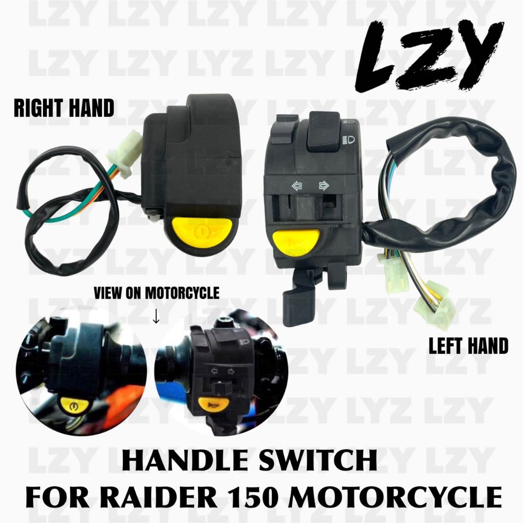 LZY 1pair RAIDER R150 Handle Switch Assembly Set Motorcycle | Shopee ...