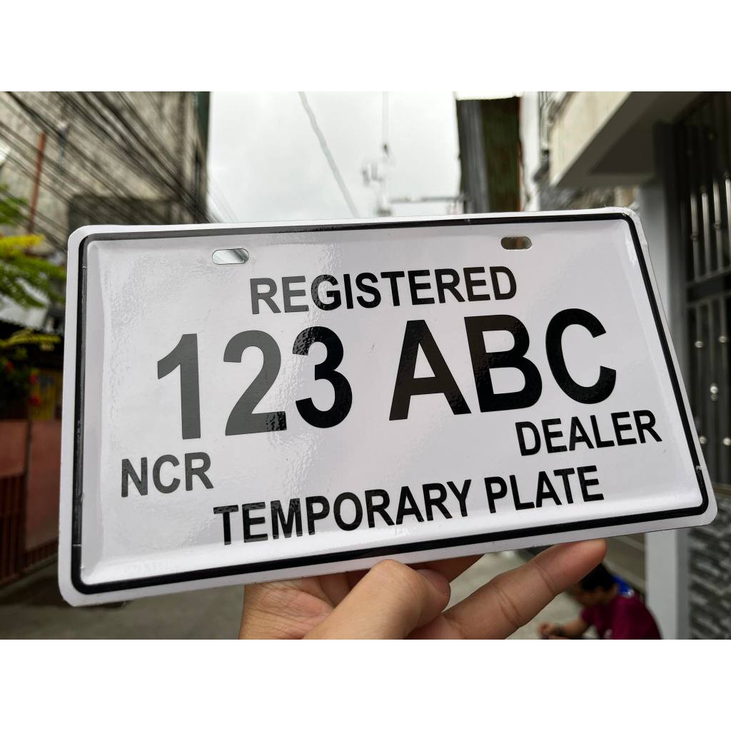 Motorcycle Plate - New LTO Standard Size (Metal) | Shopee Philippines
