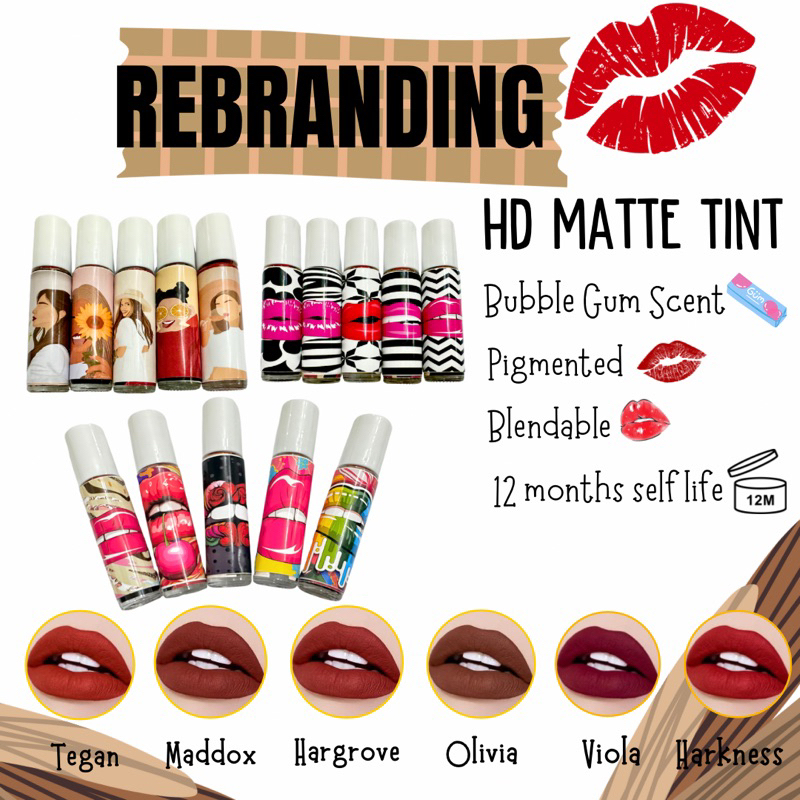 HD matte lip Tint for Rebranding 10ml | Shopee Philippines
