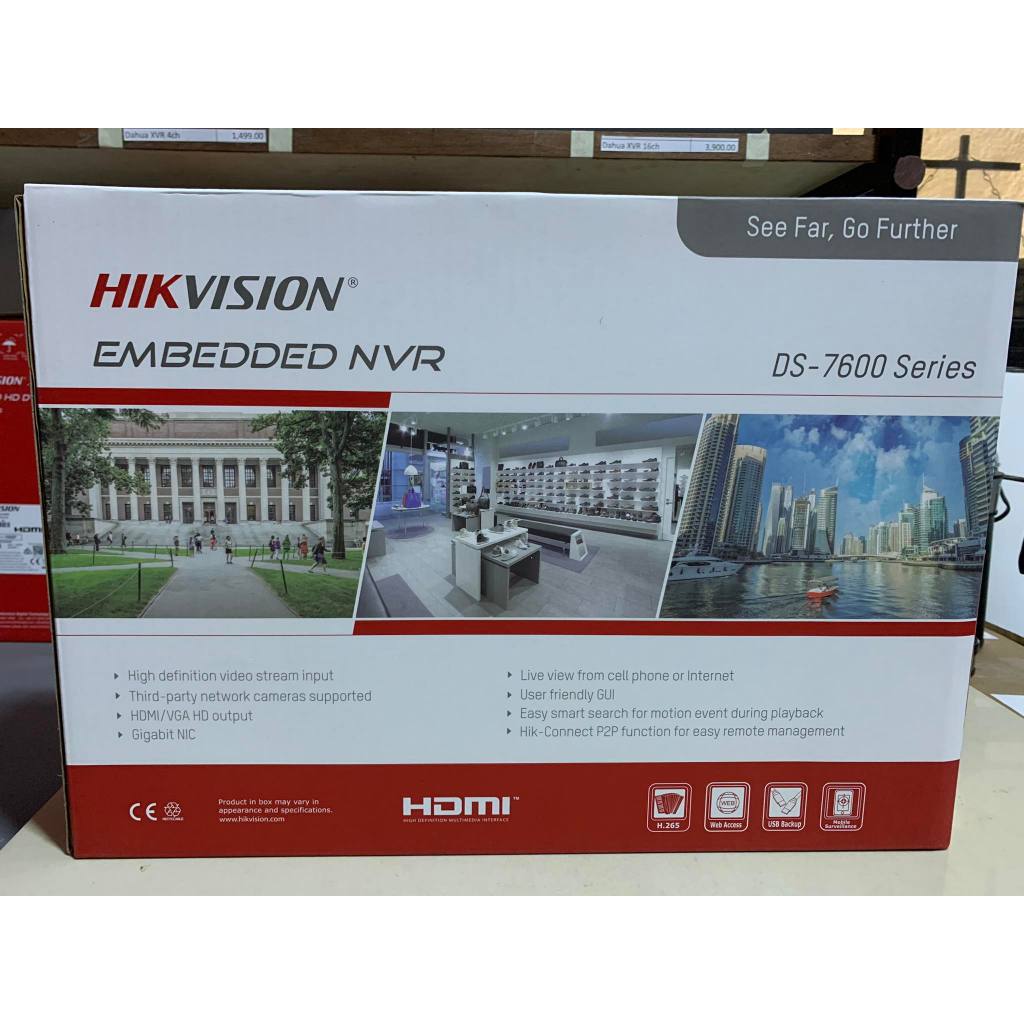 Hikvision NVR 8 Channel DS-7608NI-Q1/8P 4K Acusense POE Network Video ...