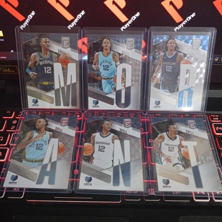 Ja Morant Panini Elite Spellbound NBA Card | Complete 6 Letter Cards ...