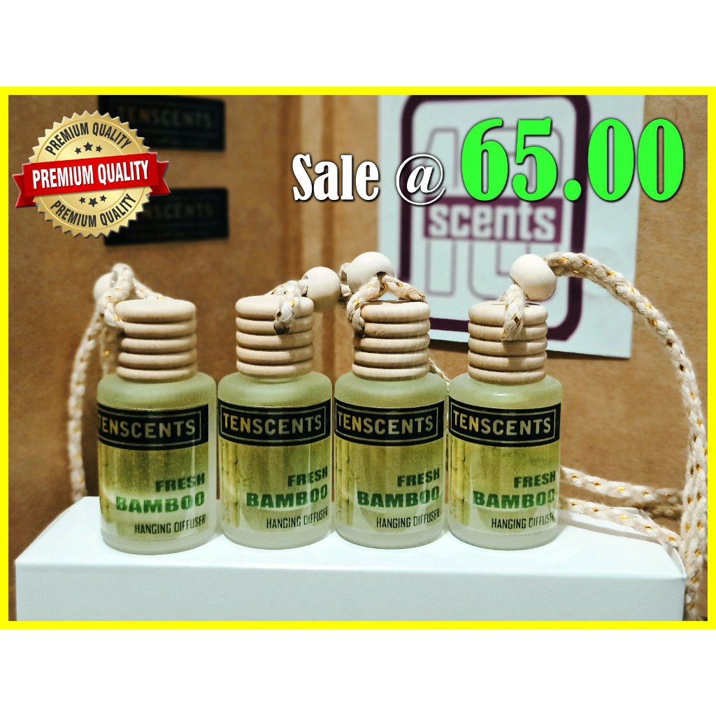 FRESH BAMBOO SCENT HANGING DIFFUSER CAR AIR FRESHENER by Tenscents ...