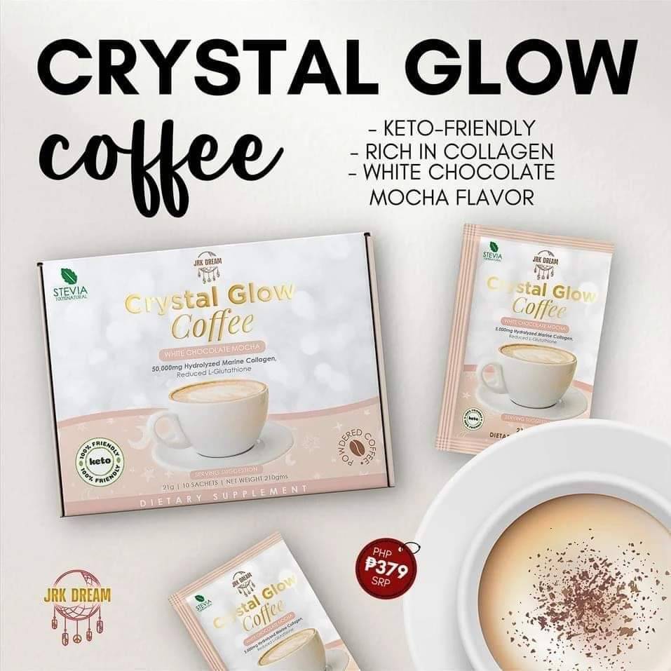 Keto-friendly Cystal glow coffee Whitechoco and caramel macchiato ...