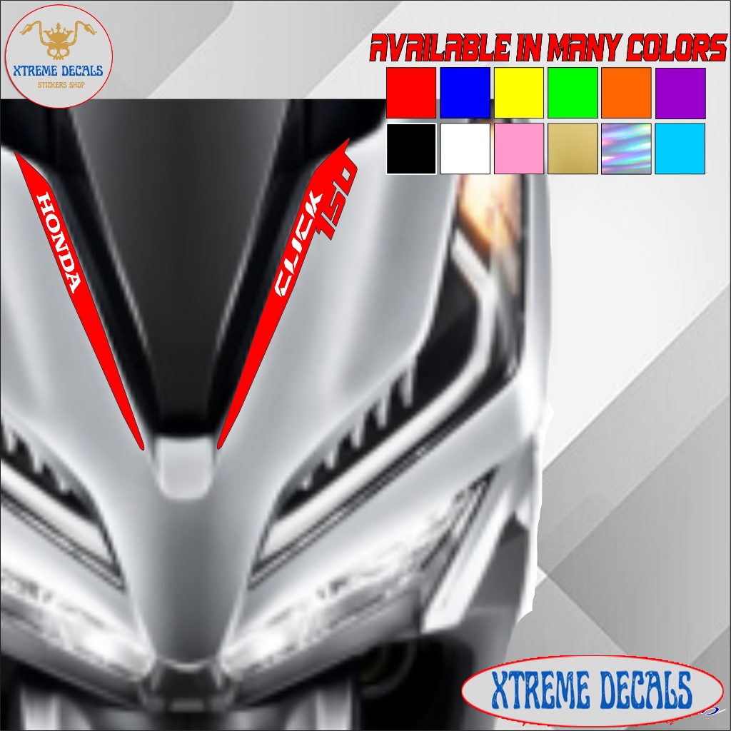 honda click front sticker lining 125 150 cut sticker waterproof ...