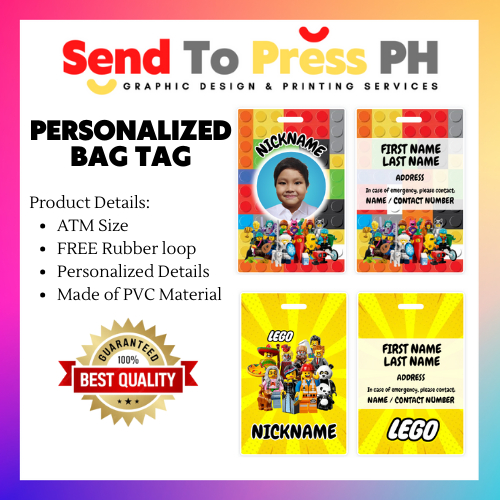 PERSONALIZED BAG TAG FOR KIDS - LEG0 DESIGNS | Shopee Philippines
