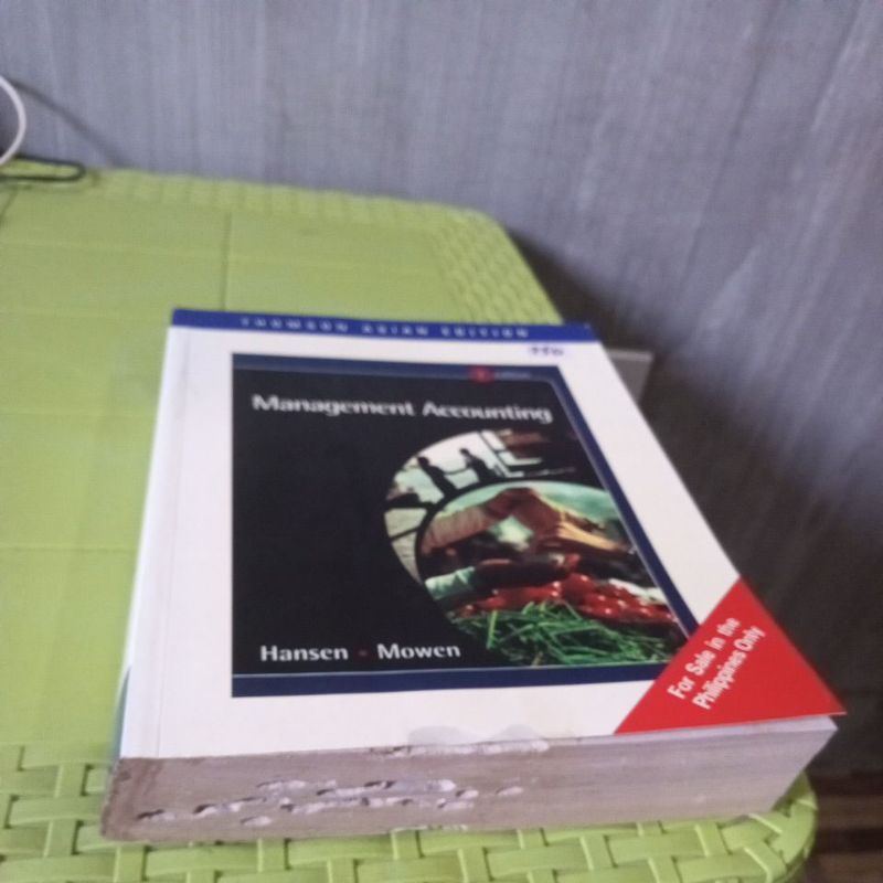Management Accounting Thomson Asian Edition by Hansen/Mowen | Shopee ...