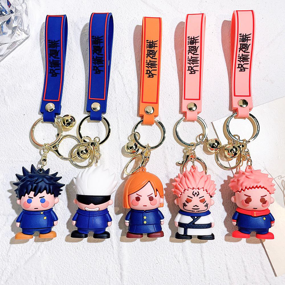 Jujutsu Kaisen Keychain 3d PVC Rubber Anime Key Ring | Shopee Philippines